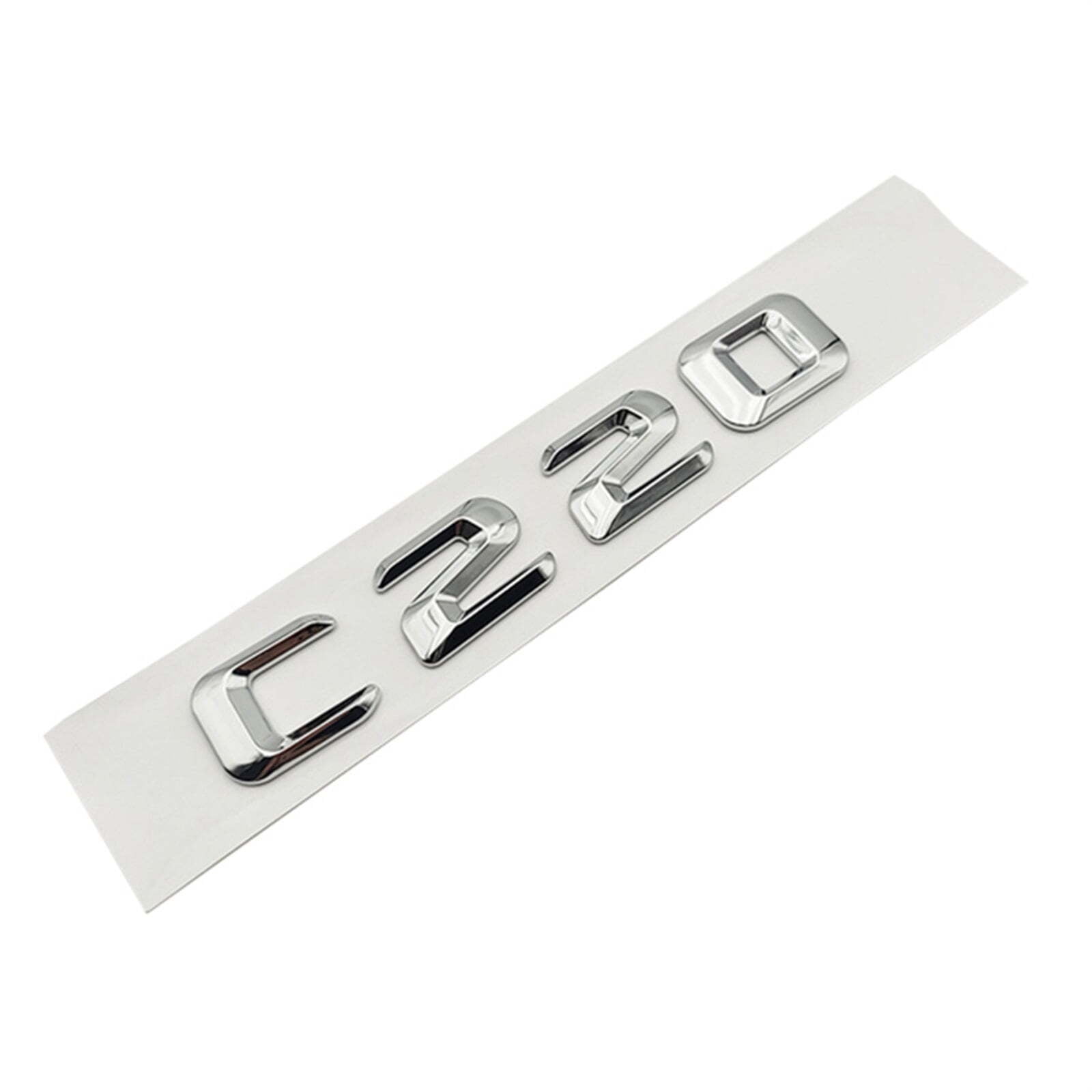 3d ABS Black Chrome Car Letters Compatible With Mercedes Benz C220 W203 ...