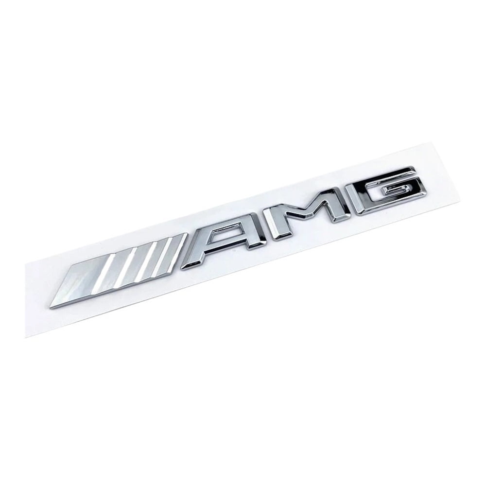 3d ABS Black Logo AMG Emblem Letters Car Rear Trunk Badge For Mercedes ...