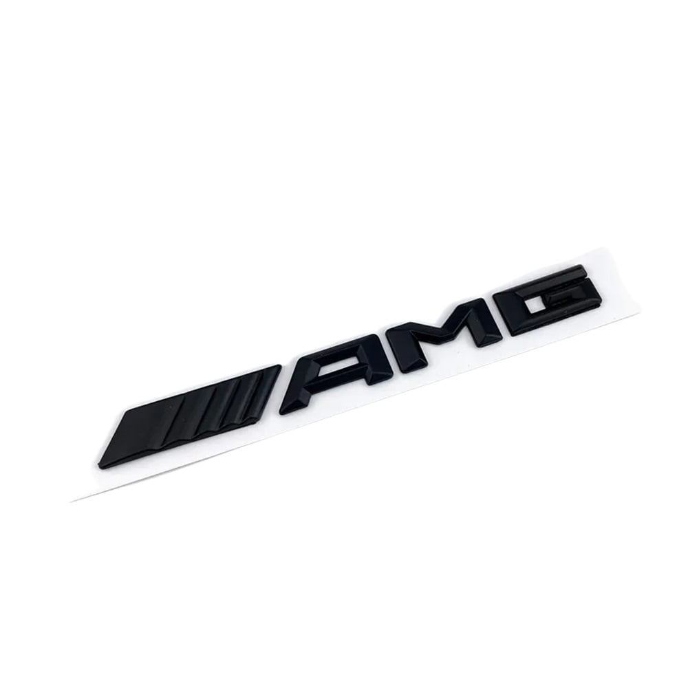 3d ABS Black Logo AMG Emblem Letters Car Rear Trunk Badge For Mercedes ...