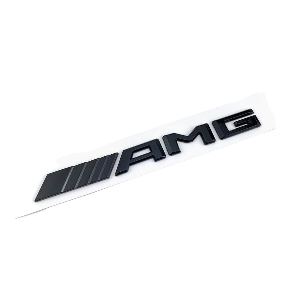 3d ABS Black Logo AMG Emblem Letters Car Rear Trunk Badge For Mercedes ...