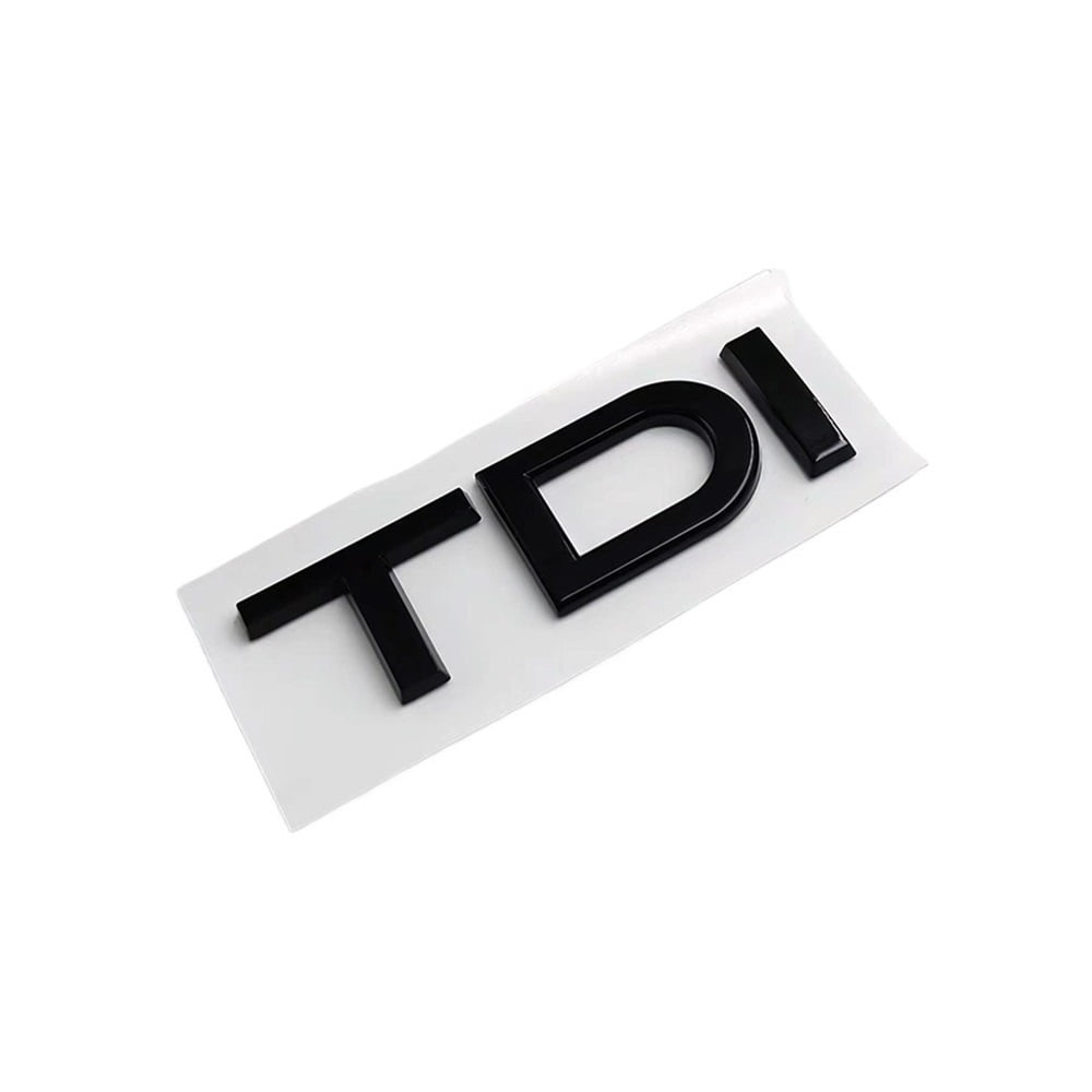 3d ABS Black TFSI Logo TDI Letters Car Trunk Emblem Badge For A3 A4 A5 ...