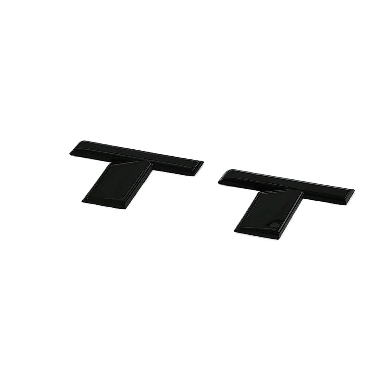 3d ABS Chrome Black TT Logo Letters Car Trunk Emblem Badge Decal Fit ...