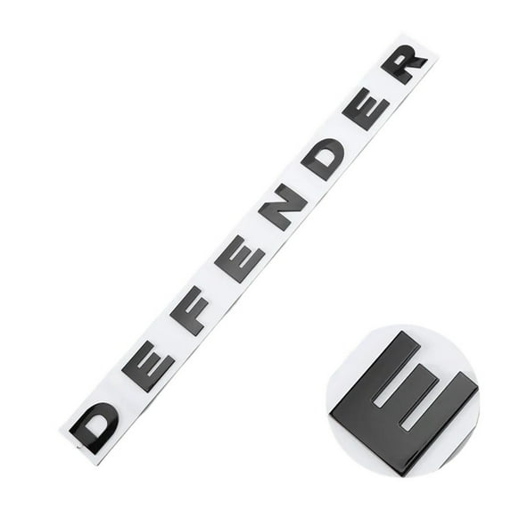 3d ABS Defender Logo Emblem Car Front Hood Badge Bonnet Logo Rear Trunk ...