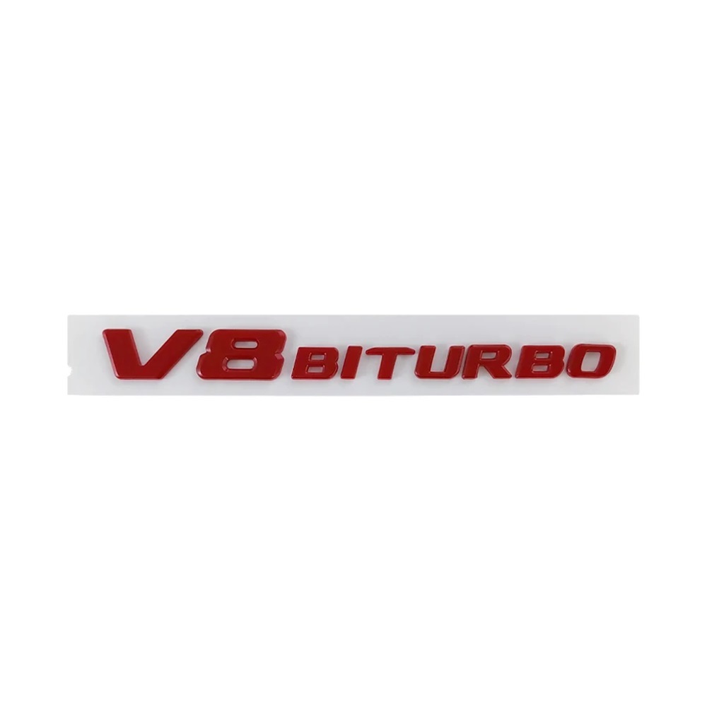 3d ABS V8 Biturbo Emblem Car Fender Badge Decal For C63S C63 E63 CLS63 ...