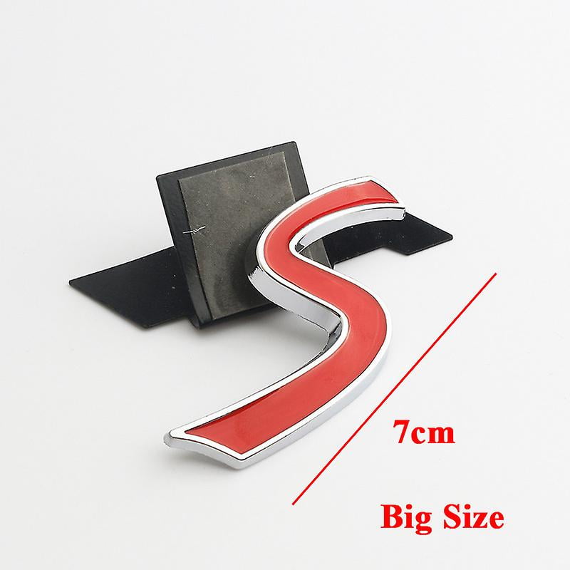 3d Abs Black Chrome Car Letters Rear Trunk Logo Mini Cooper S Emblem ...