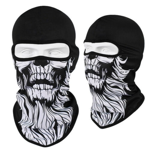 3d Balaclava Ski Mask Skeleton Ghost Full Face Mask Motorcycle UV Protection Scarf Summer ...