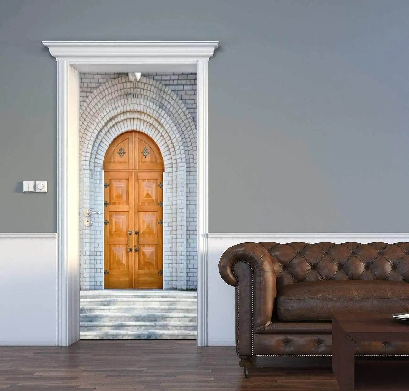 3d Bank Vault Door Metal Door Door Stickers Retro Wall Decals Mural ...