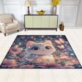 3d Cartoon Style Kitten 80''x58'' Extra Large Plush Memory Foam Rug ...