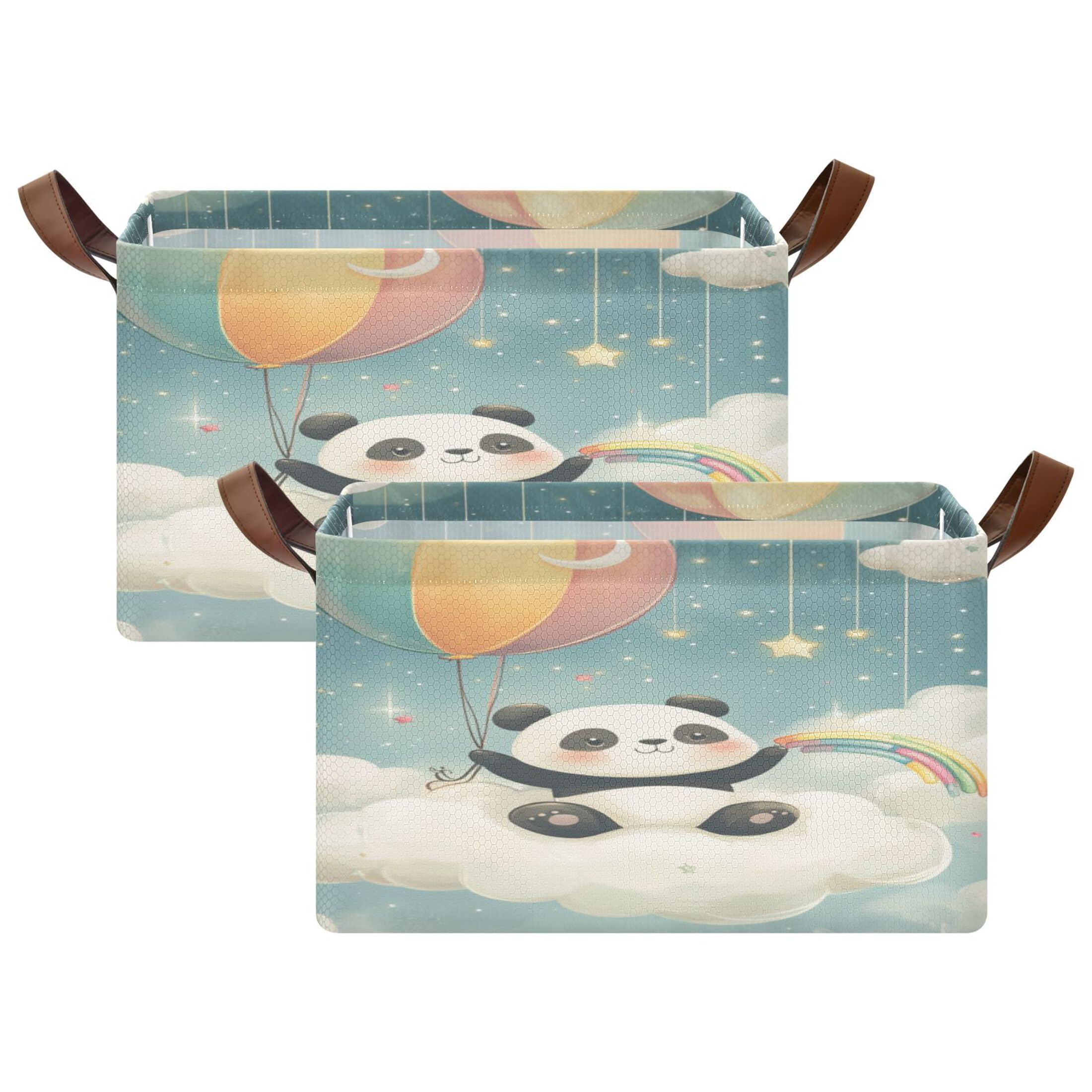 3d Cartoon Style Panda Foldable Storage Basket Large Water-Resistant ...