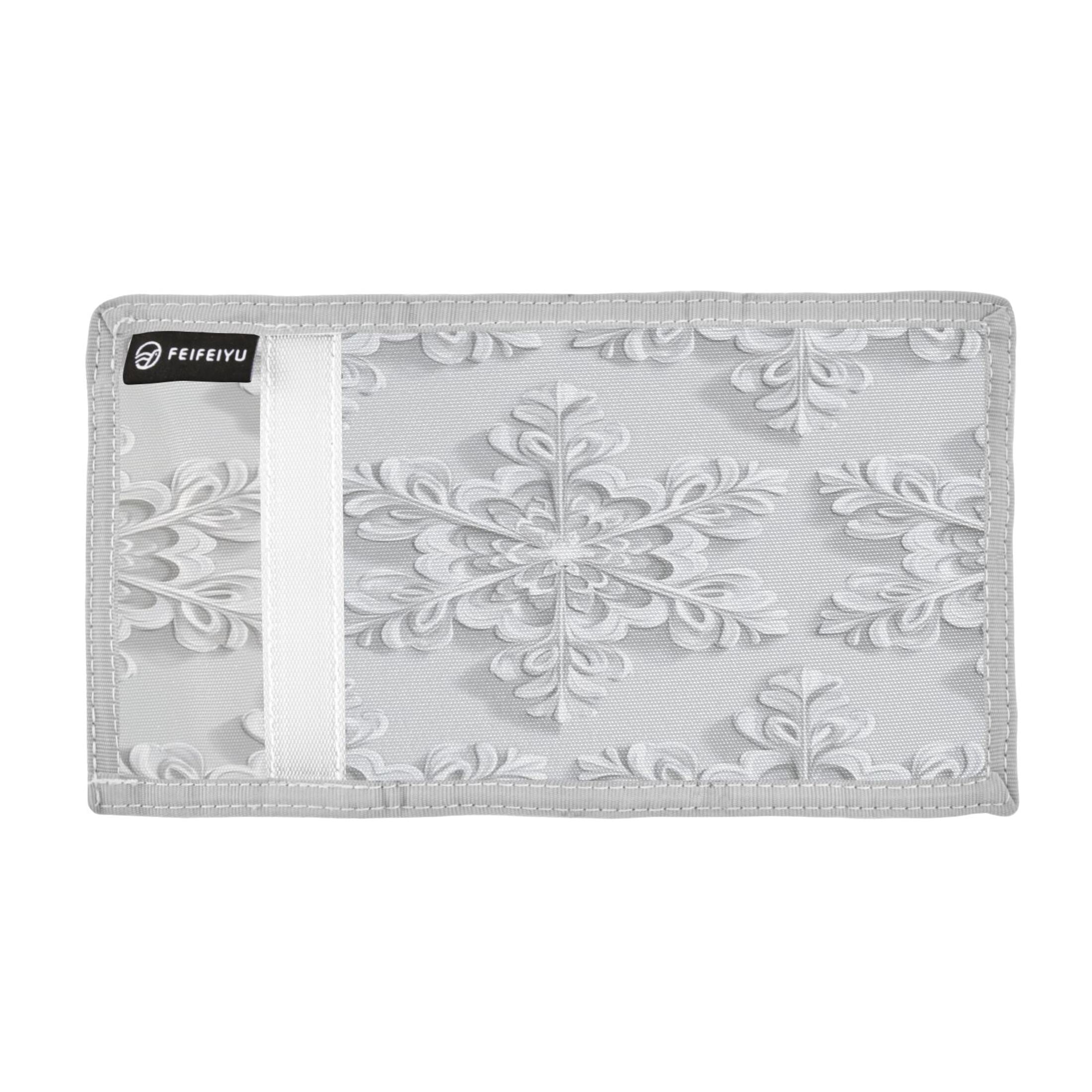 3d Christmas White Snowflakes Trifold Wallets Card Holders Coin Pockets ...