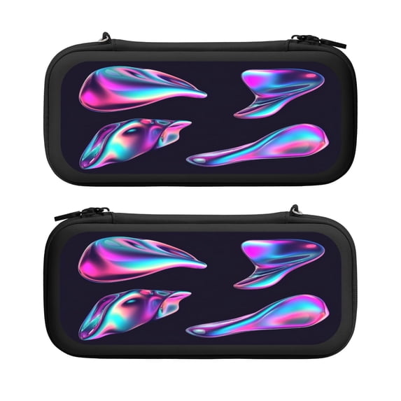 3d Chrome Shape (3), Carrying Case For Nintendo Switch & OLED Version ...