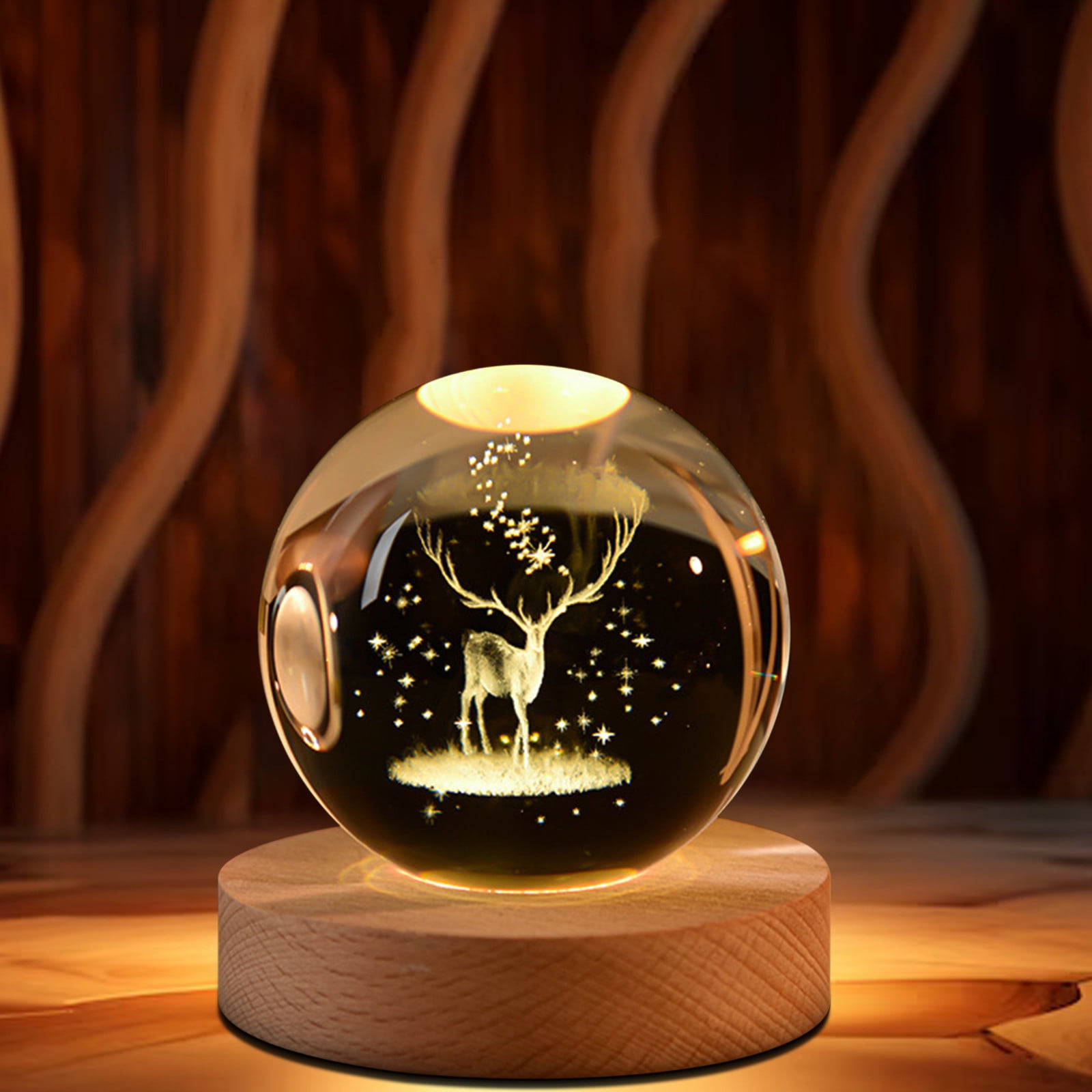 3d Crystal Ball Saturn Night Light,Christmas Crystal Ball,Pace Decor ...