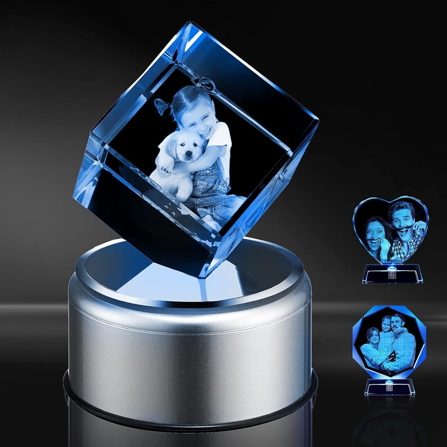 3d Crystal Photo Cube