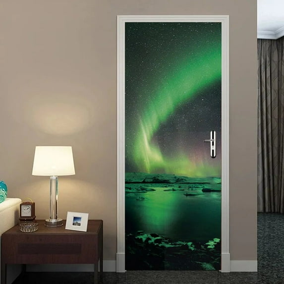 3d Door Decals Landscape Romantic Wall Decals Bedroom Wooden Door ...