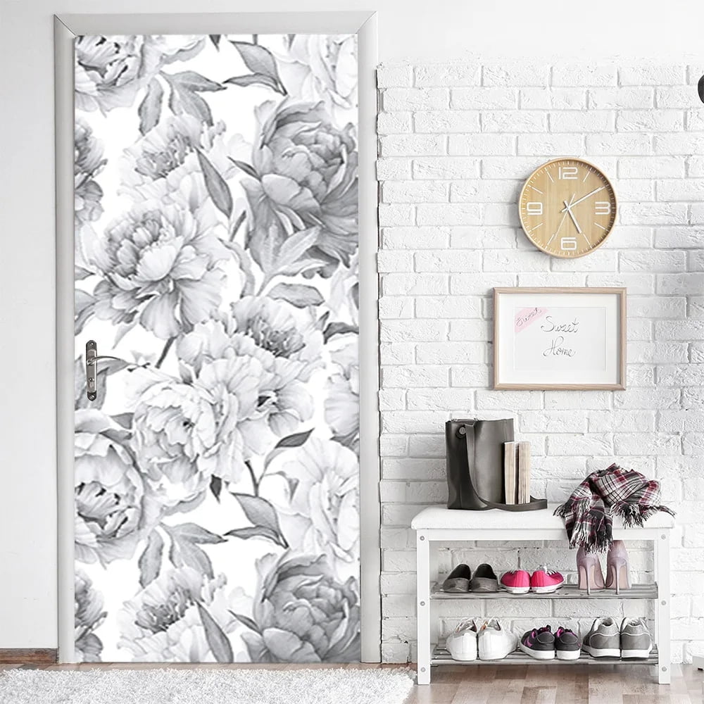 3d Door Stickers Removable Landscape Romantic Self-adhesive rative Wall ...