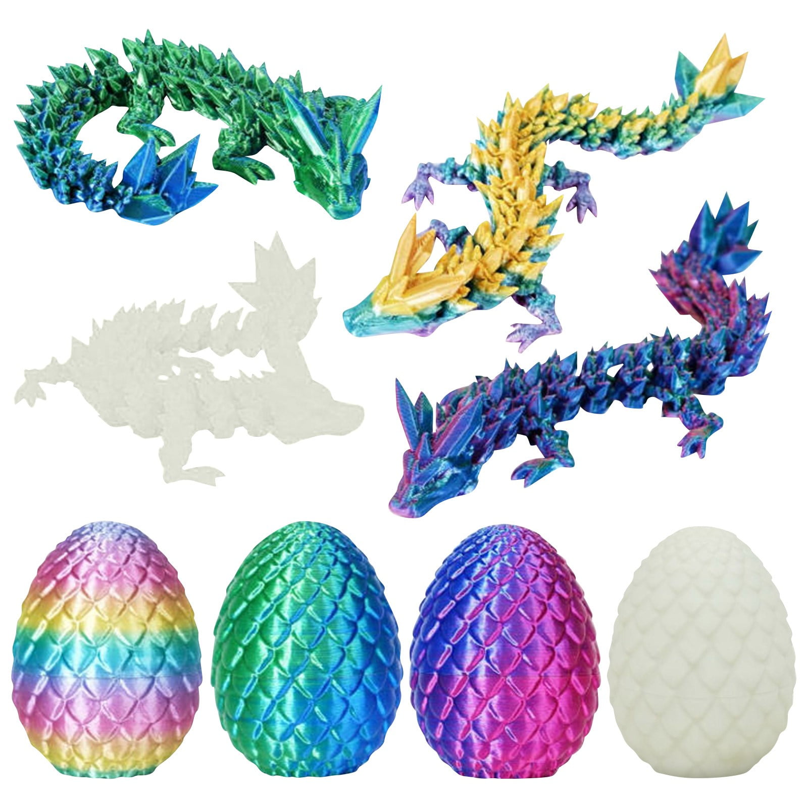 3d Dragon Eggs with Dragon Inside Easter Egg Fillers Dragon Eggs Toys ...