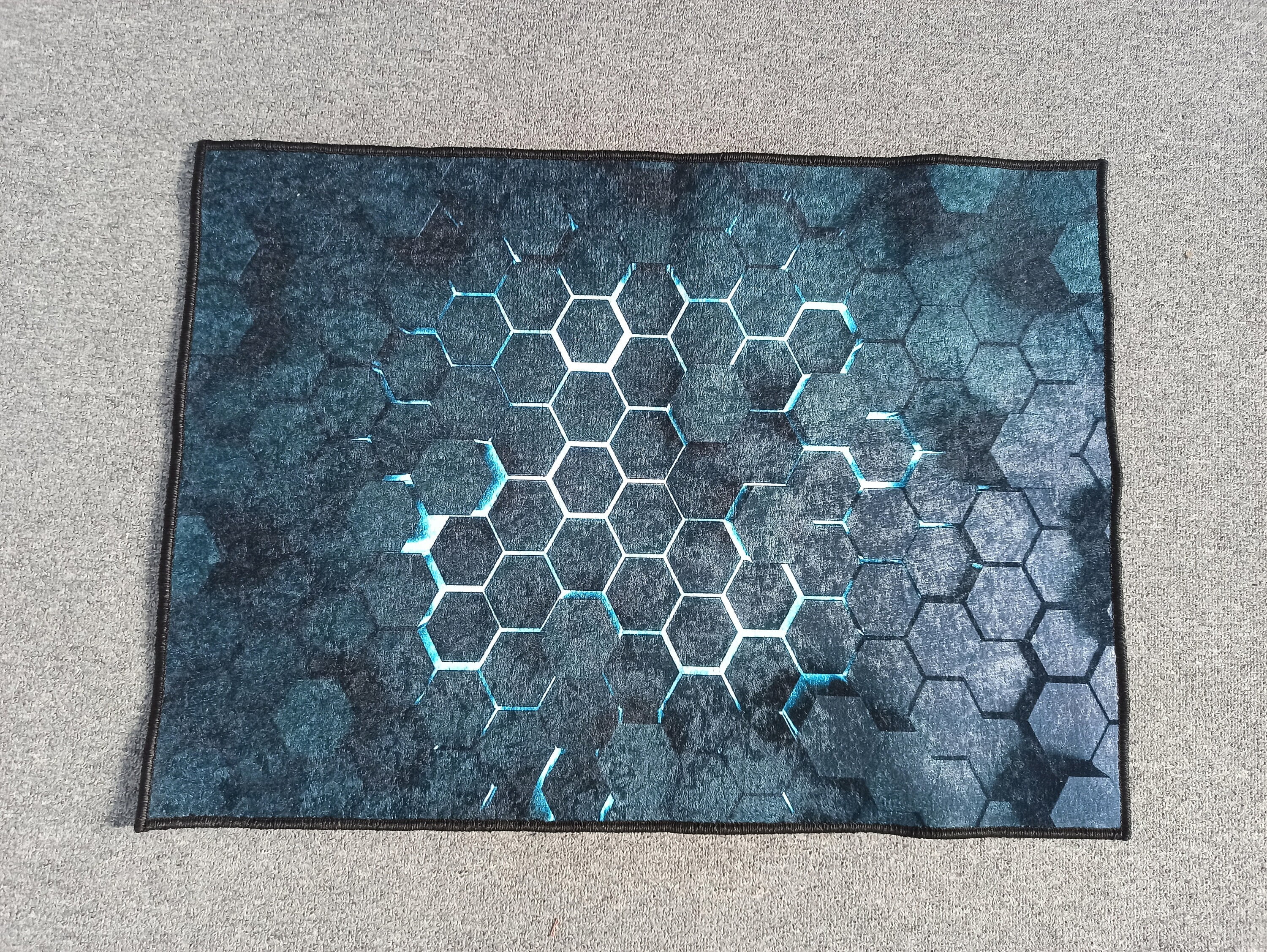 3d Effect Black Geometric Shapes Rugs, Modern Rug, Geometric Shapes ...