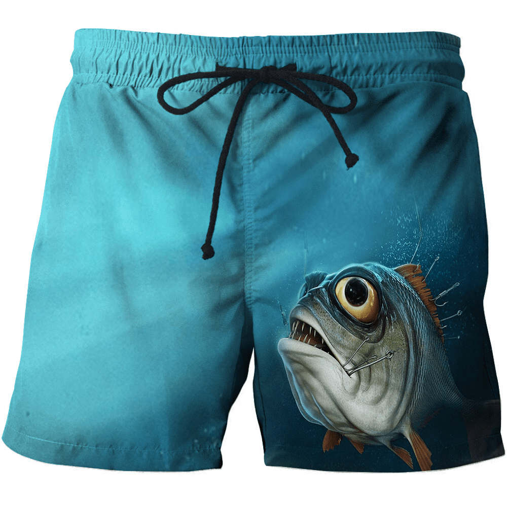 3d Fish Quick Dry Summer Men Swimwear Men Beach Board Shorts Briefs For ...