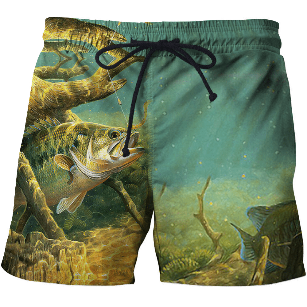 3d Fish Quick Dry Summer Men Swimwear Men Beach Board Shorts Briefs For ...