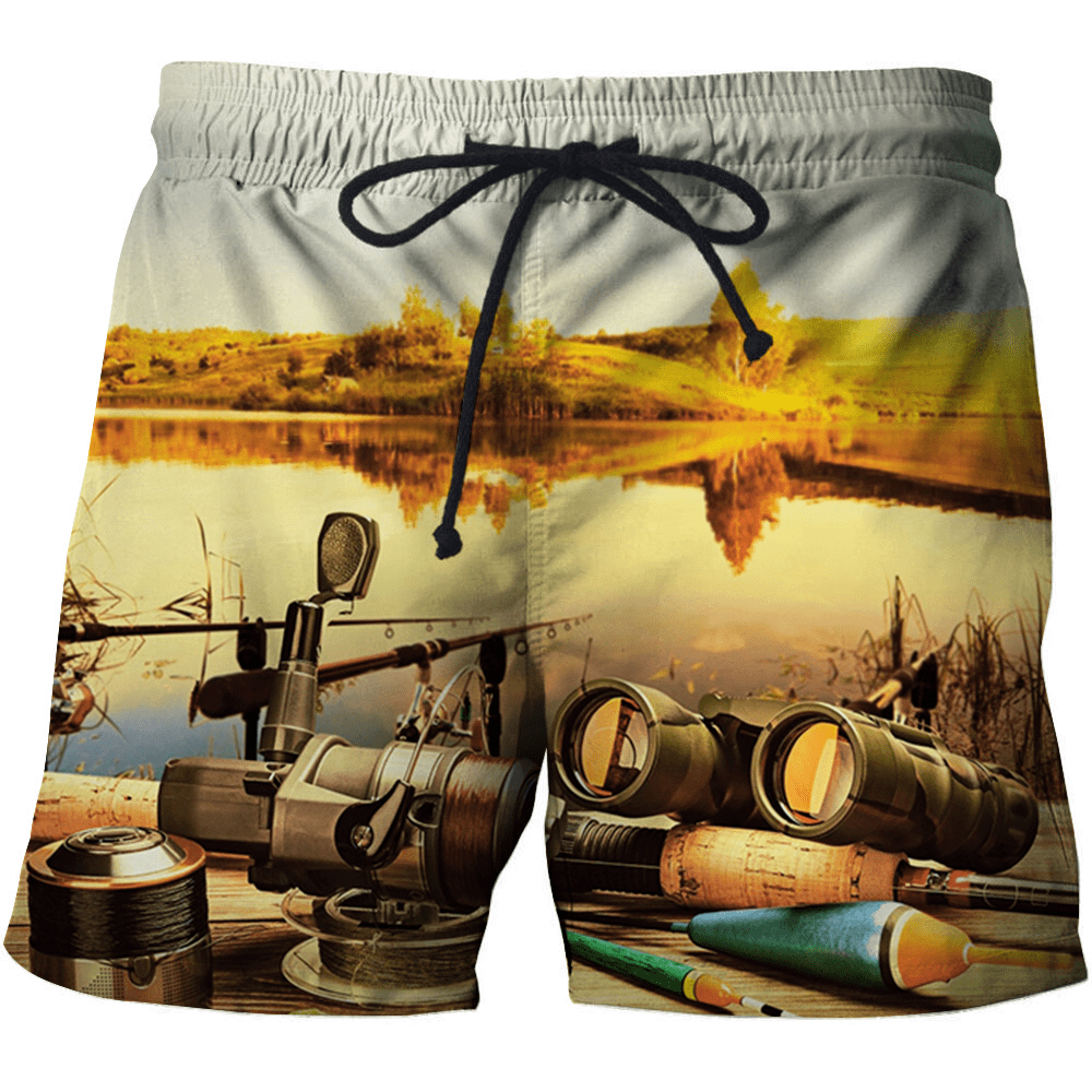 3d Fish Quick Dry Summer Men Swimwear Men Beach Board Shorts Briefs For ...