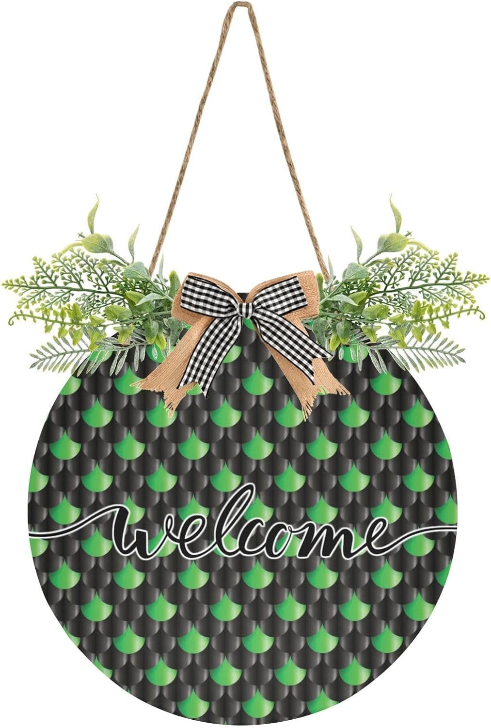 3d Fish Scale Welcome Sign Farmhouse Front Porch Door Hanging Welcome ...