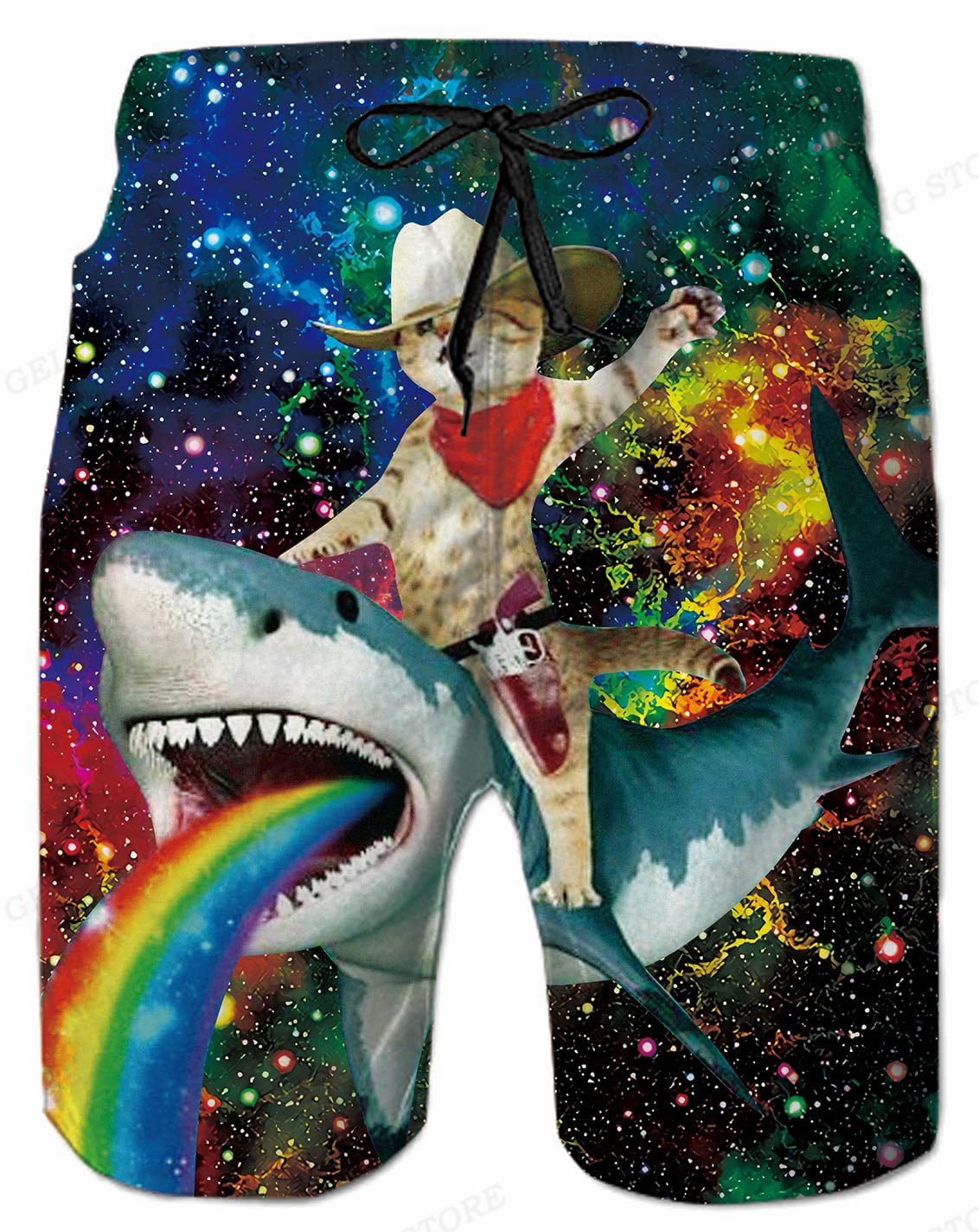 3d Graphic Swimwear Shorts Flame 3D printed Surfing Board Shorts ...