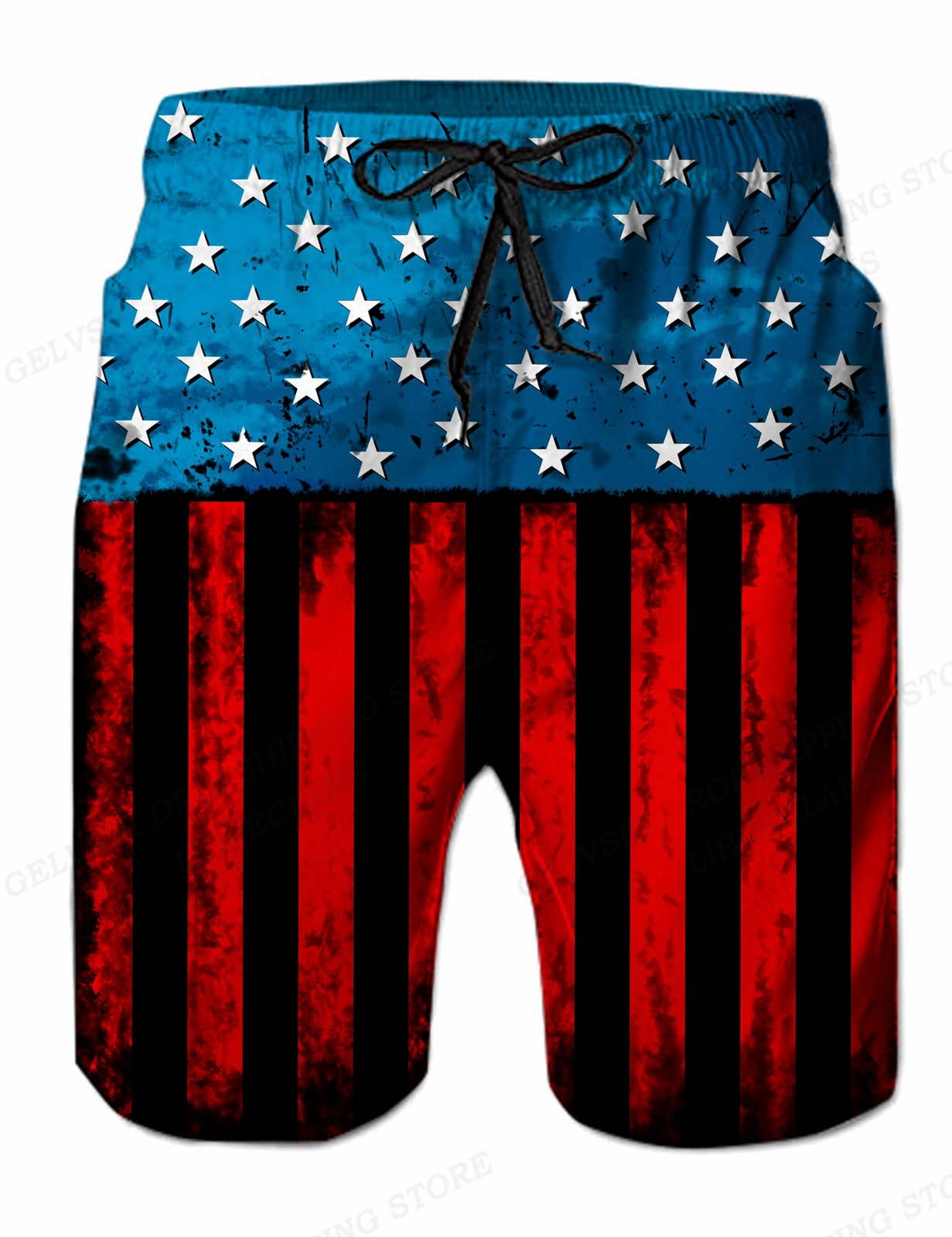 3d Graphic Swimwear Shorts Flame 3D printed Surfing Board Shorts ...