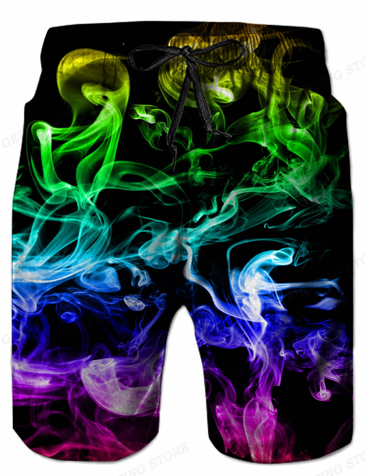 3d Graphic Swimwear Shorts Flame 3D printed Surfing Board Shorts ...