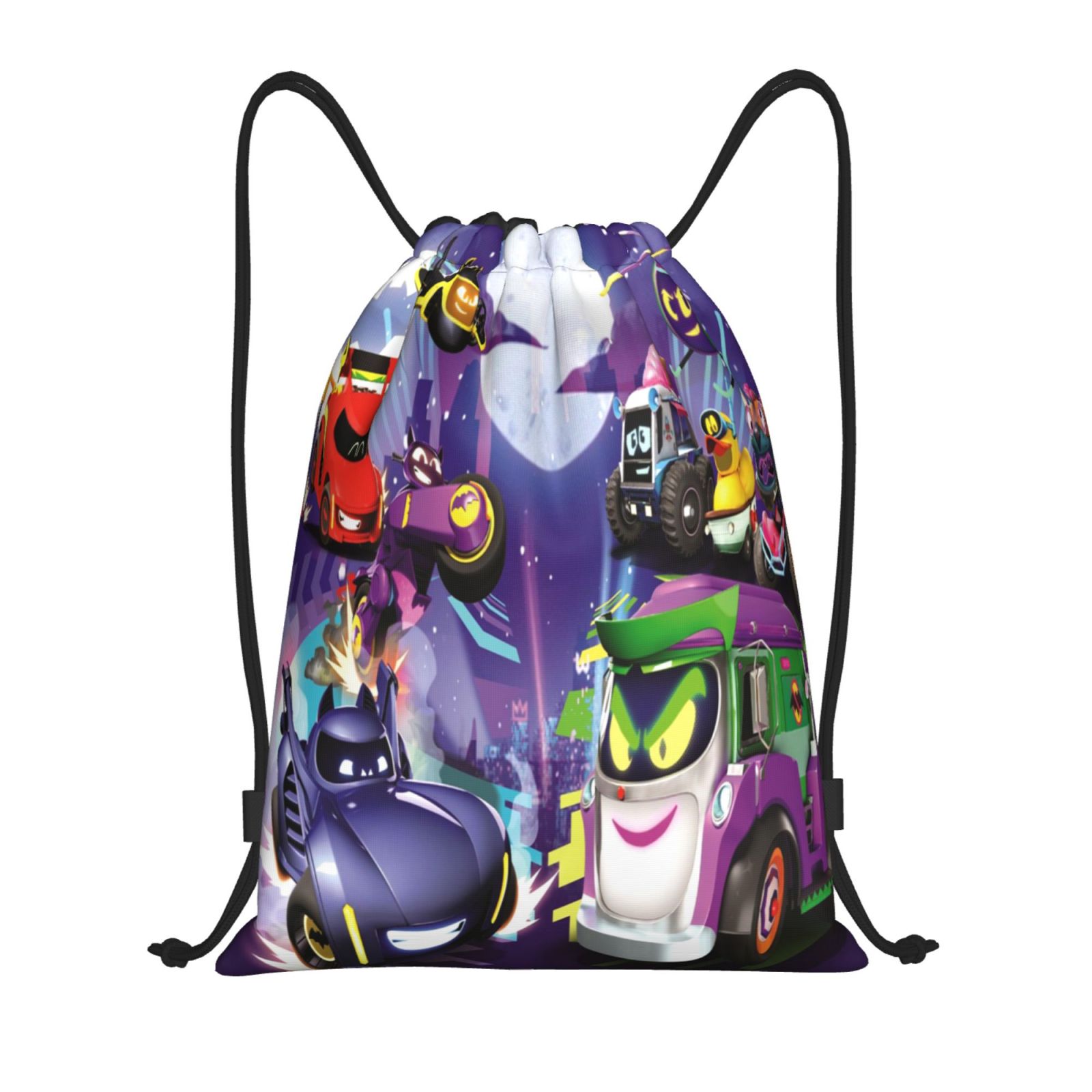 3d Graphics Batwheel Print Drawstring Bag Backpack Waterproof String ...