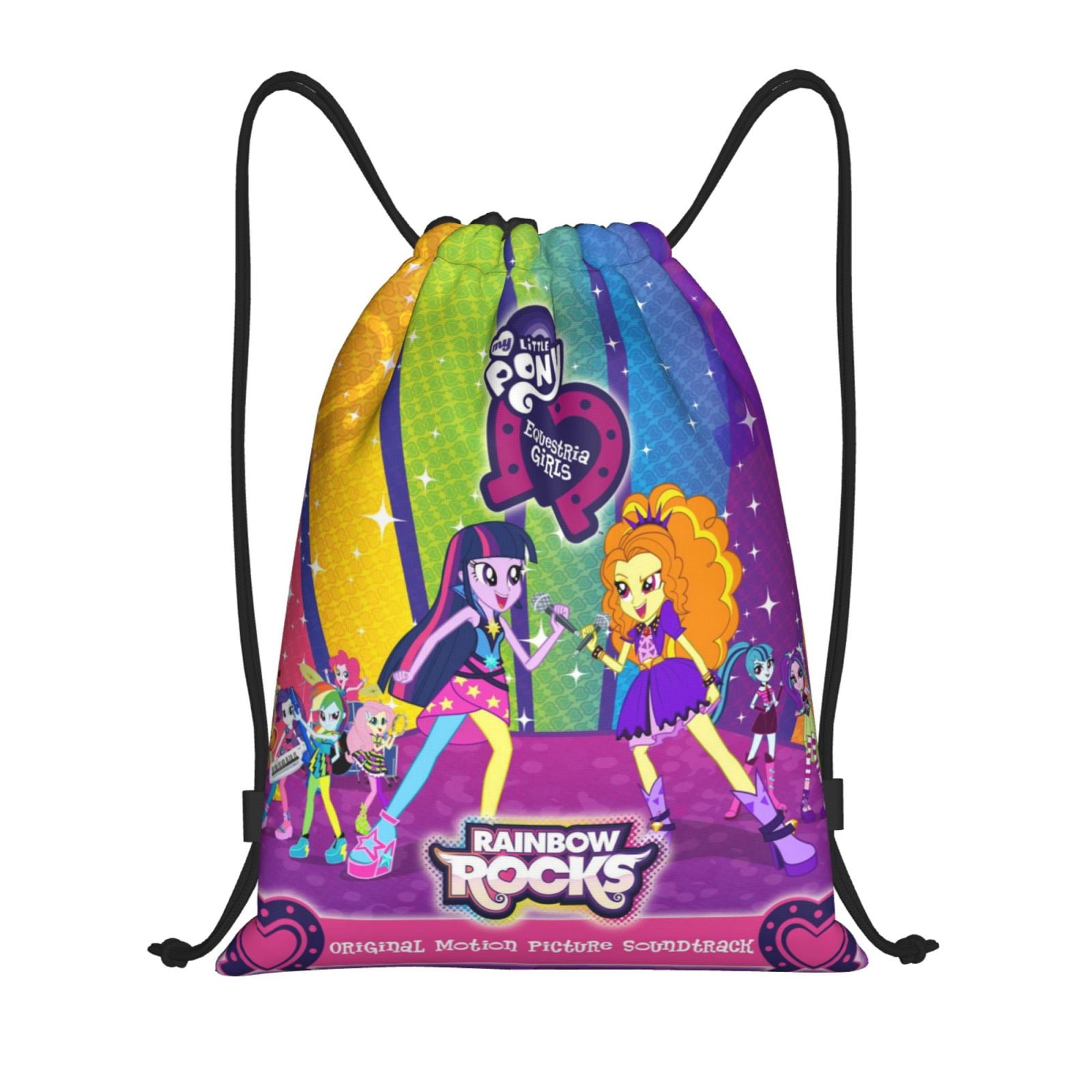 3d Graphics My Lit-tle Pony Print Drawstring Bag Backpack Waterproof ...