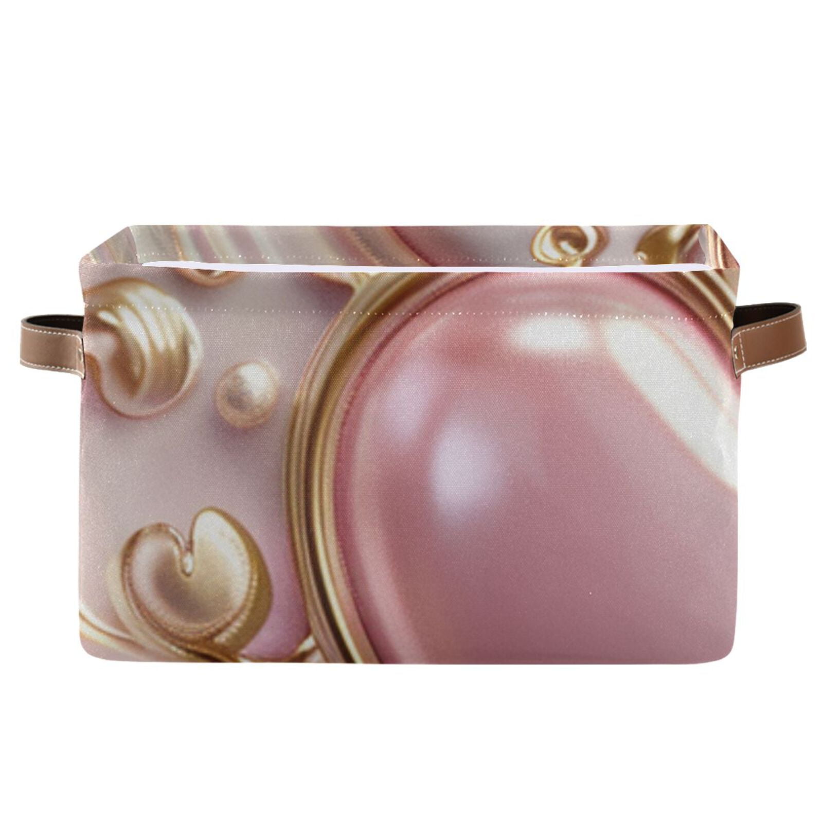 3d Hearts and Pearls Storage Bins Baskets With Handles Storage Box ...