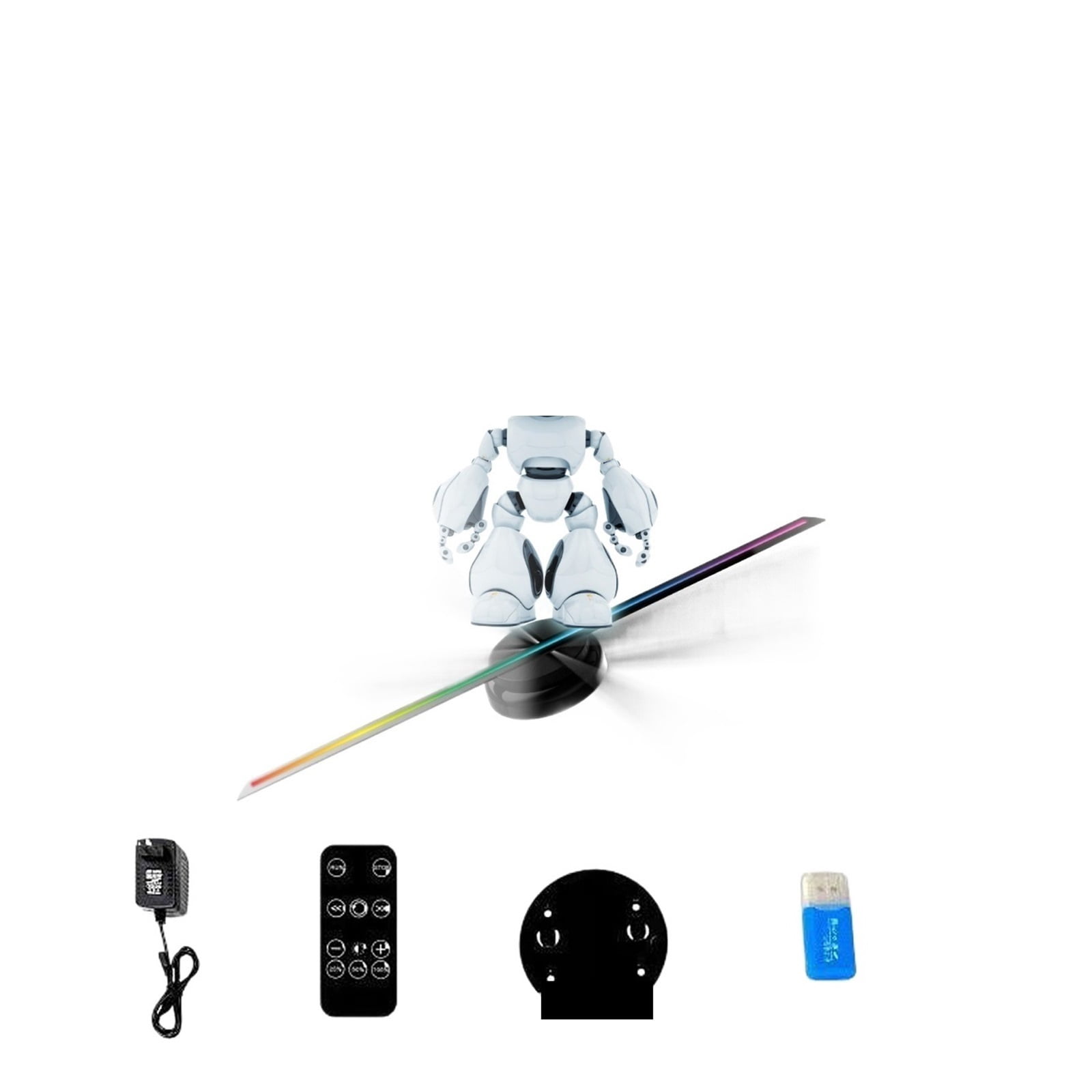 3d Holographic Projector Wall-mounted Advertising Machine Fan Screen ...