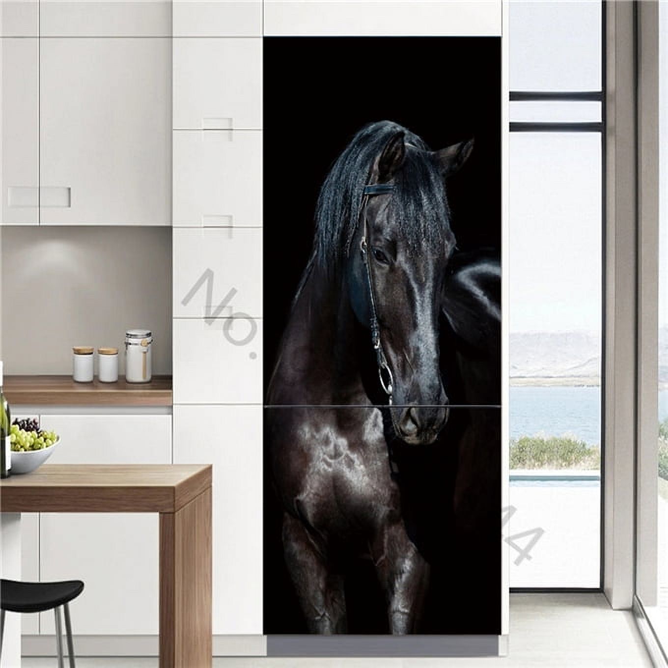 3d Horse Fridge Decoration Wall Sticker Vinyl Self-adhesive ...