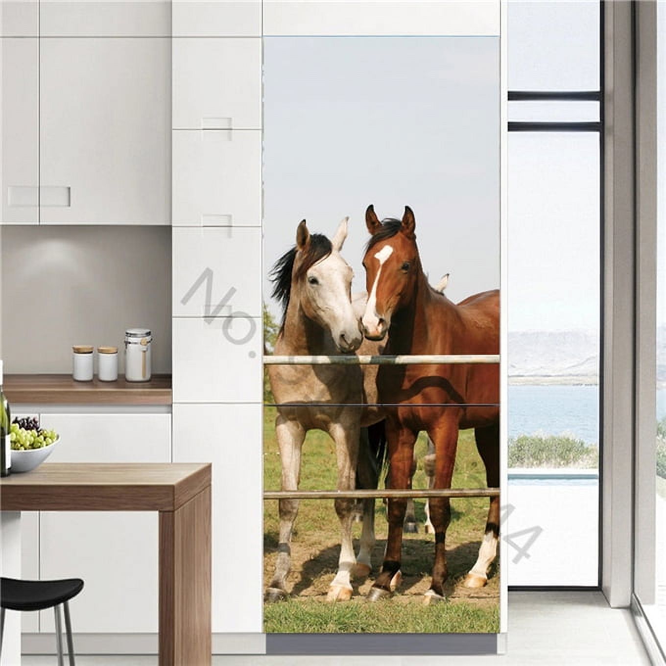 3d Horse Fridge Decoration Wall Sticker Vinyl Self-adhesive ...