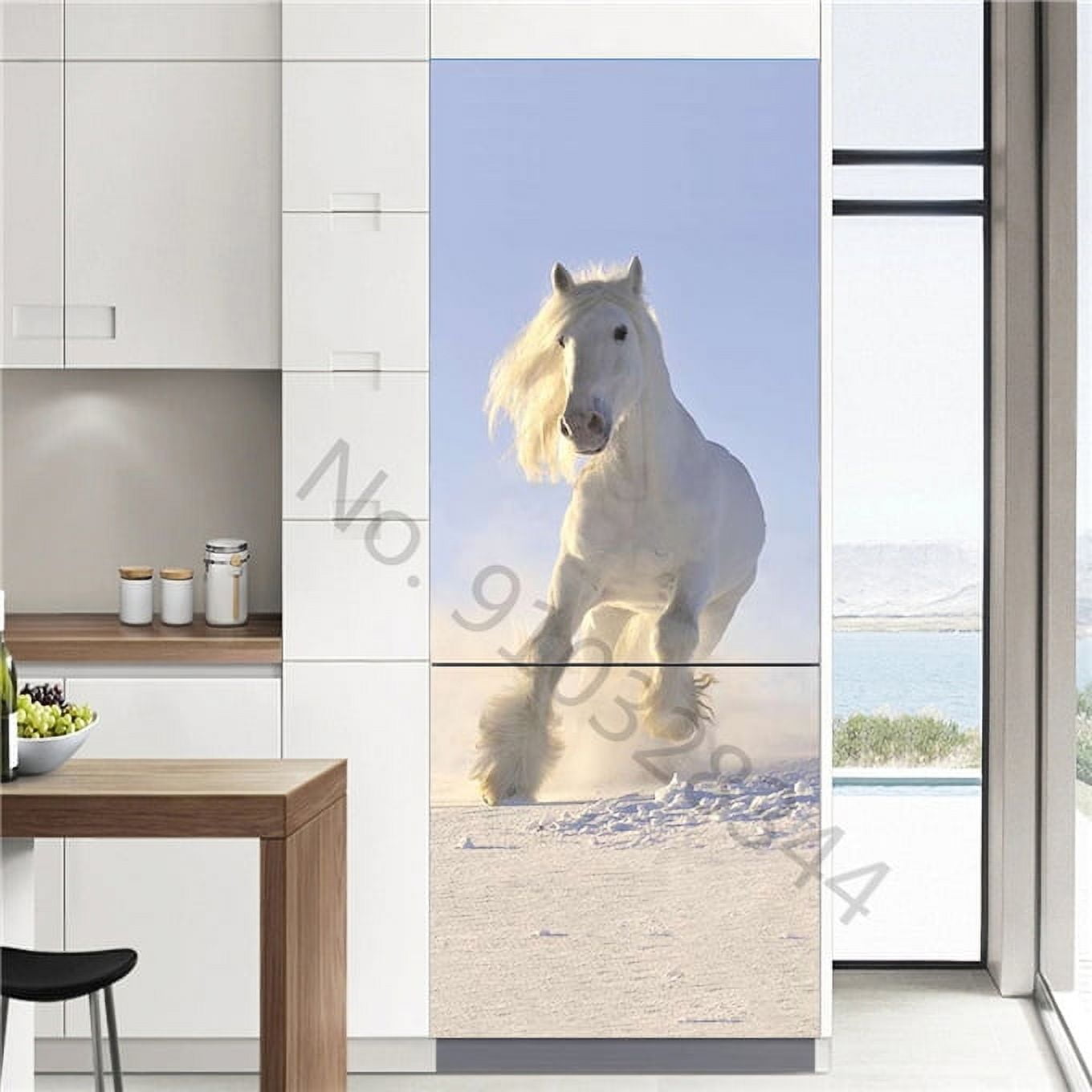 3d Horse Fridge Decoration Wall Sticker Vinyl Self-adhesive ...