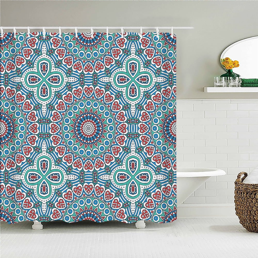 3d Indian Bohemia Print Shower Curtain With Hooks Nordic Style Bohemian