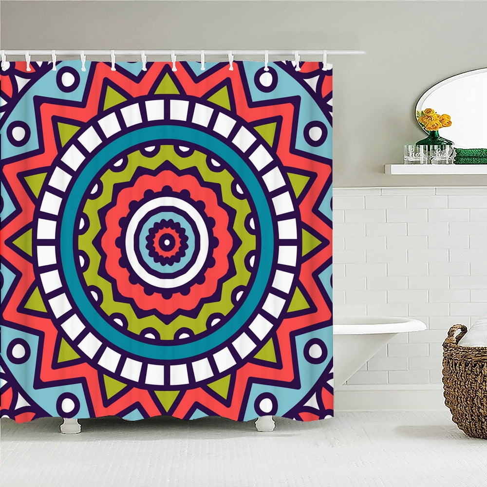 3d Indian Bohemia Print Shower Curtain With Hooks Nordic Style Bohemian