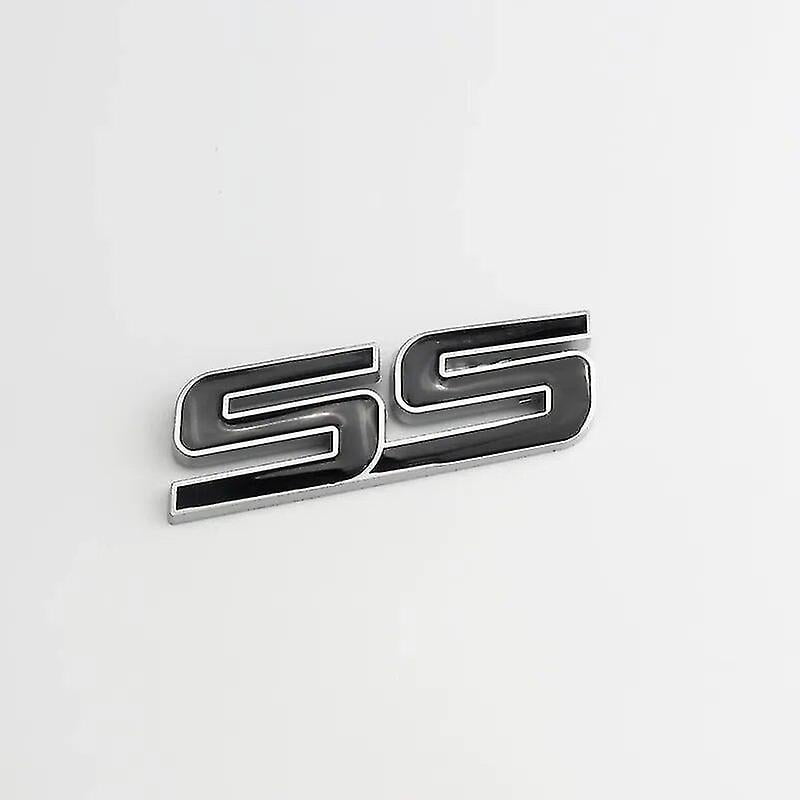3d Metal Black White Red Logo Ss Emblem Car Fender Badge Trunk Decal ...