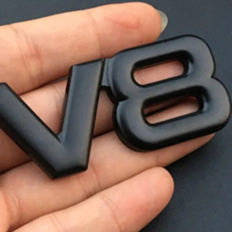 3d Metal Car Letters V8 Logo Engine Displacement For Toyota Land ...