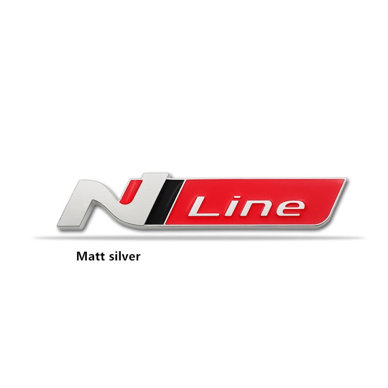 3d Metal Logo N Line Emblem Car Front Grill Badge Rear Trunk Sticker ...