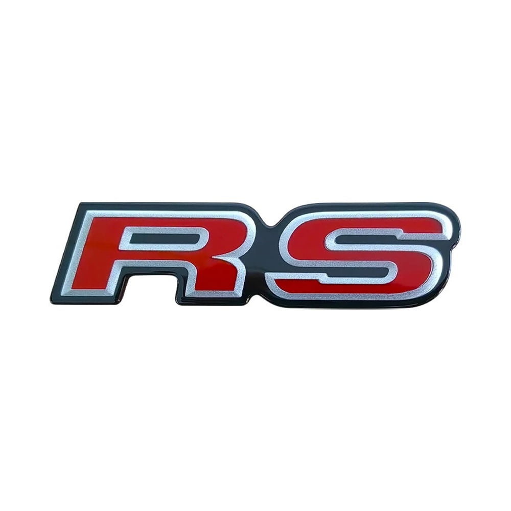 3d Metal Logo RS Emblem Letters Car Front Grille Rear Trunk Badge ...