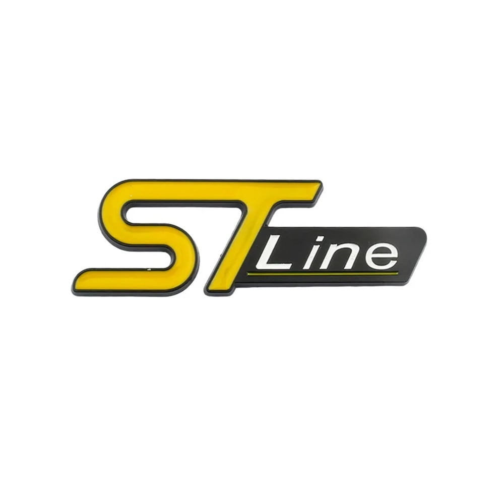 3d Metal Logo ST Line Emblem Car Front Grill Badge Trunk Decal For Puma ...