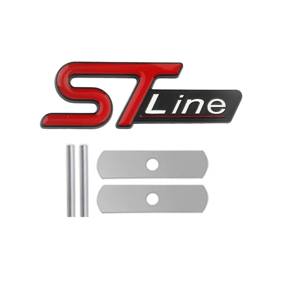 3d Metal Logo ST Line Emblem Car Front Grill Badge Trunk Decal For Puma ...