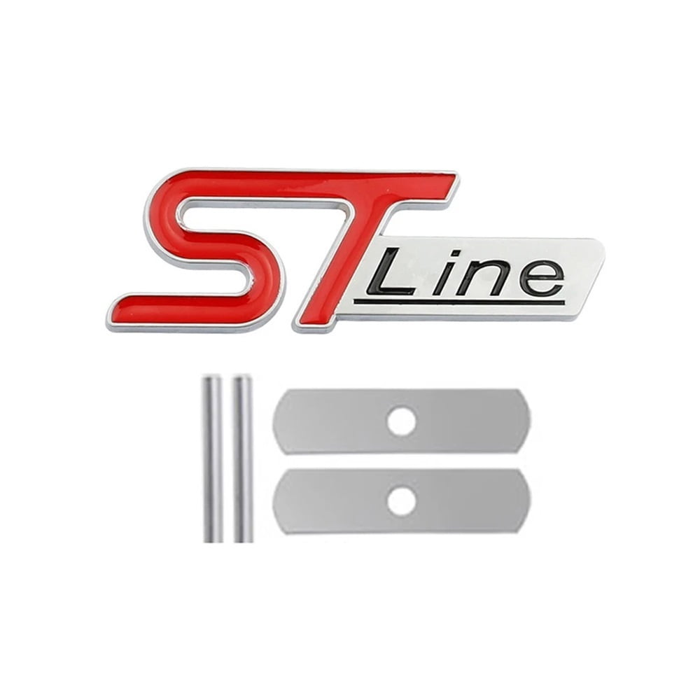 3d Metal Logo ST Line Emblem Car Front Grill Badge Trunk Decal For Puma ...