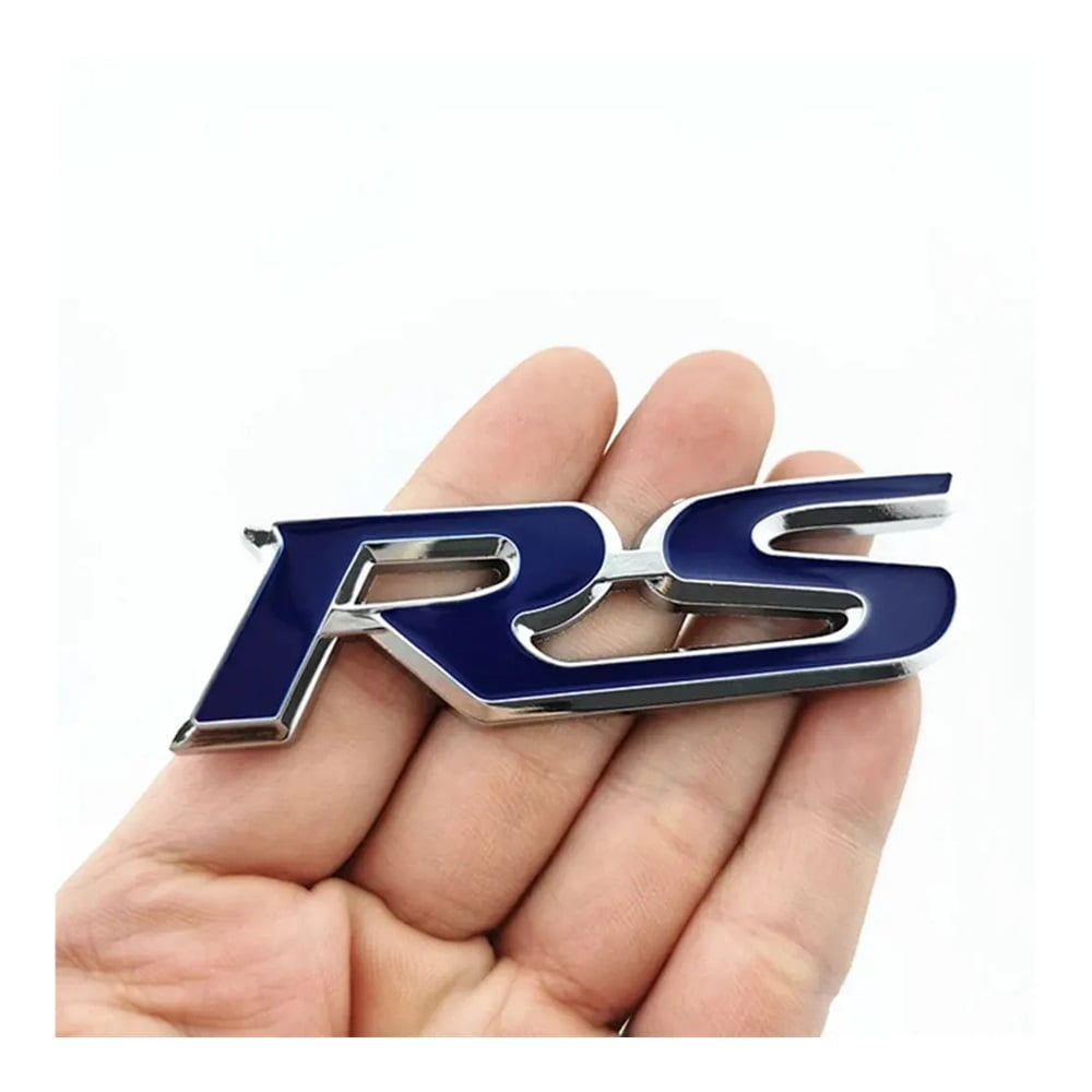 3d Metal RS Sticker Letters Logo Car Front Grille Rear Trunk Emblem ...