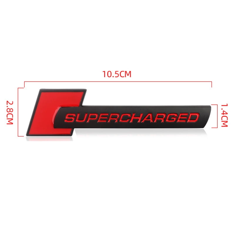 3d Metal Supercharged Emblem Badge Decal Car Sticker For Q7 S Line A6 ...