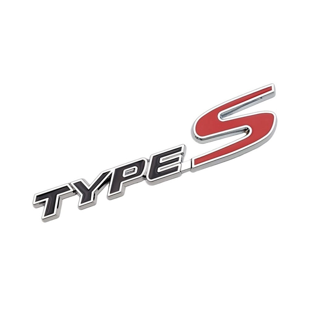 3d Metal Type S Logo Type R Emblem Letters Car Trunk Badge Type S Type ...