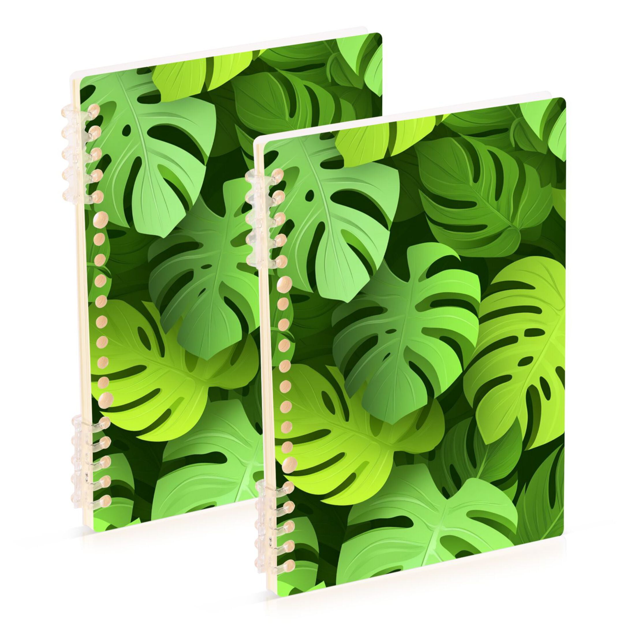 3d Monstera Leaves Notebook Detachable Coil Notebook Diary A5 Size 60 ...