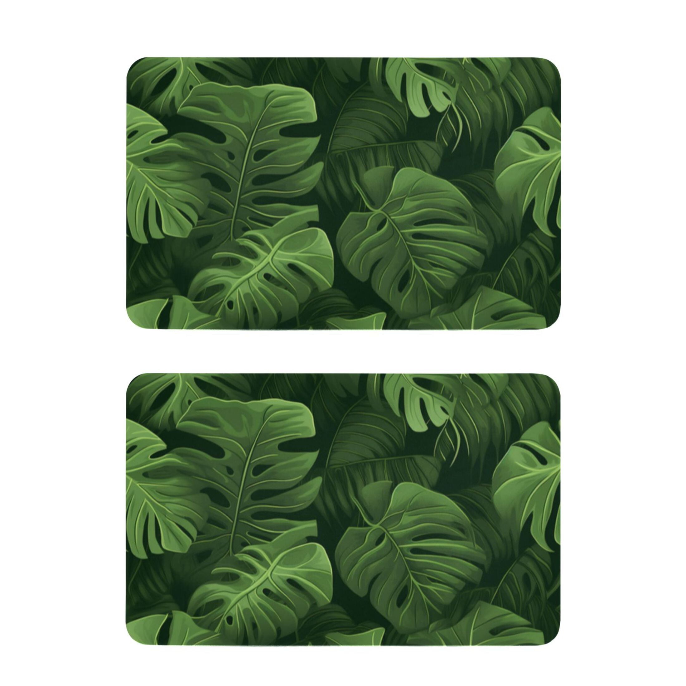 3d Monstera Leaves Refrigerator Magnet Stickers Square Fridge Magnetic ...