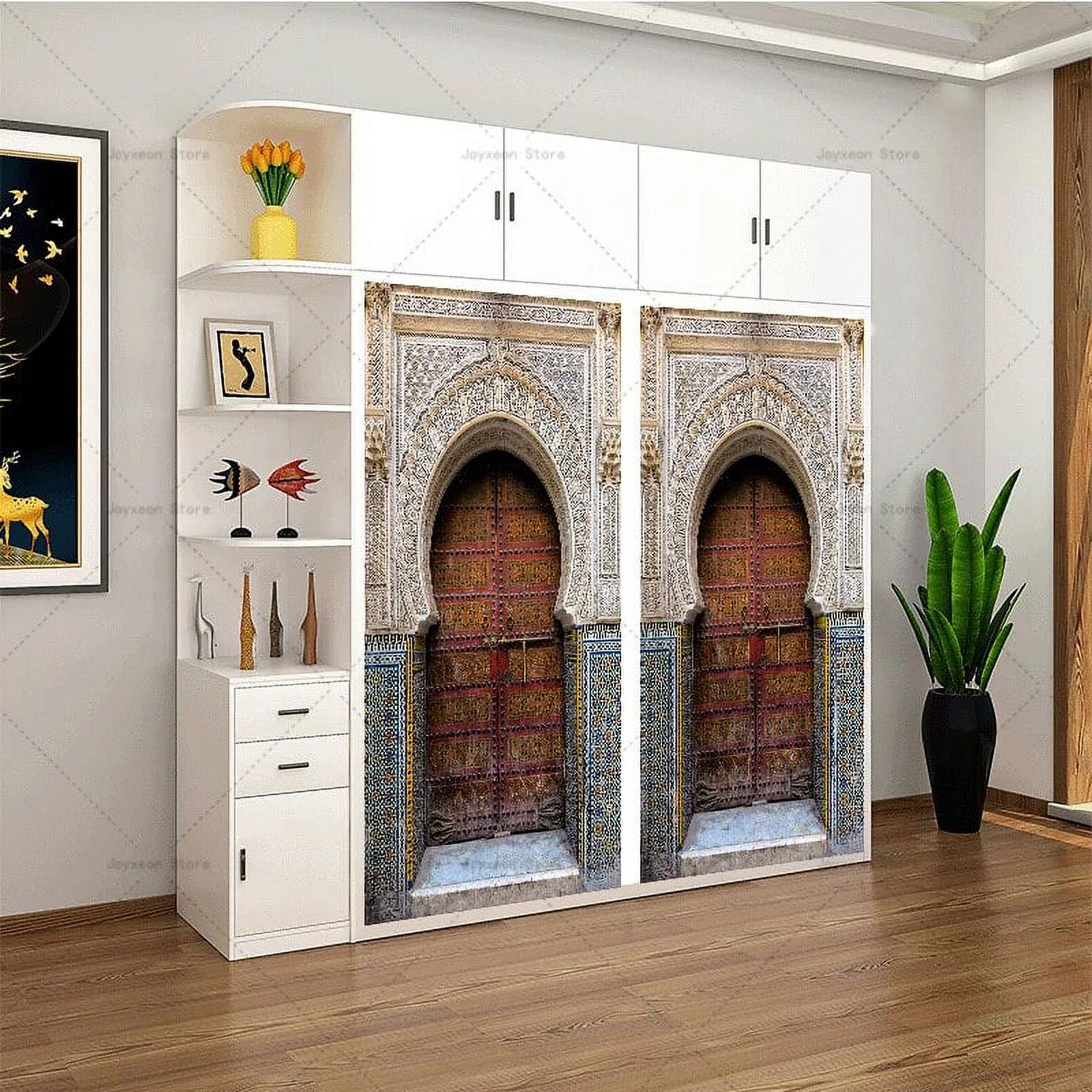 3d Muslim Door Sticker Vinyl PVC Waterproof Self-adhesive Decorative ...